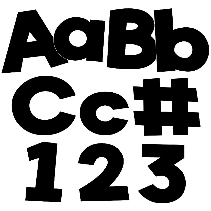 Black Combo Pack Bulletin Board Letters | Oriental Trading