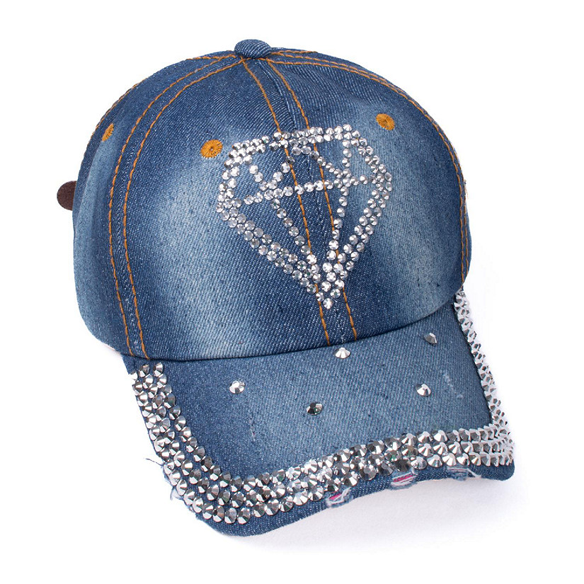 Bling Studs Diamond Baseball Cap Rhinestone Sparkle Hat