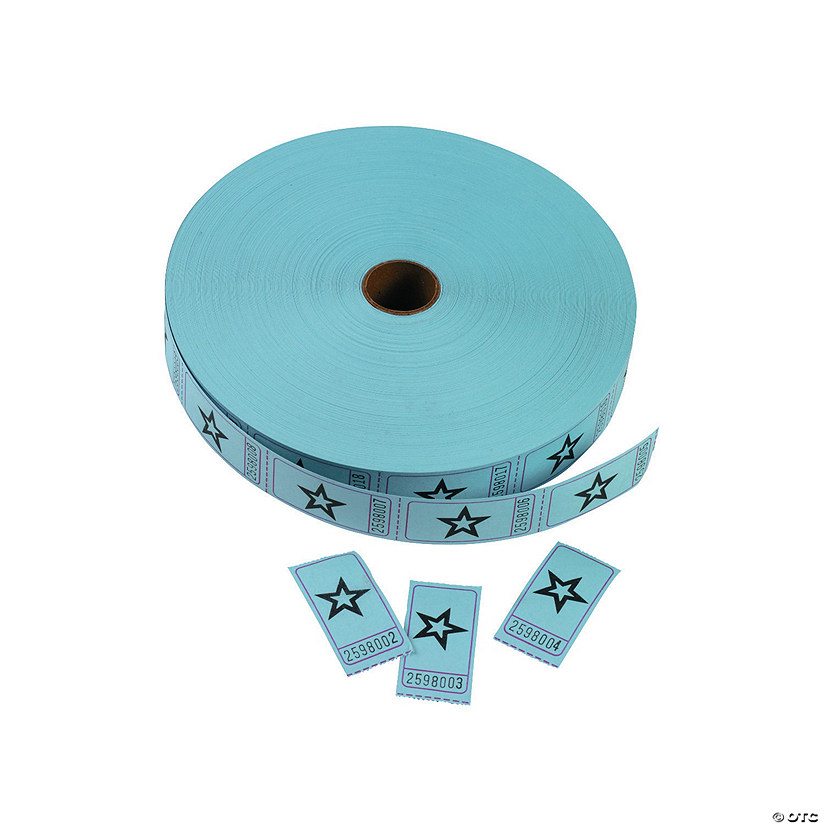 Blue Star Single Roll Tickets | Oriental Trading