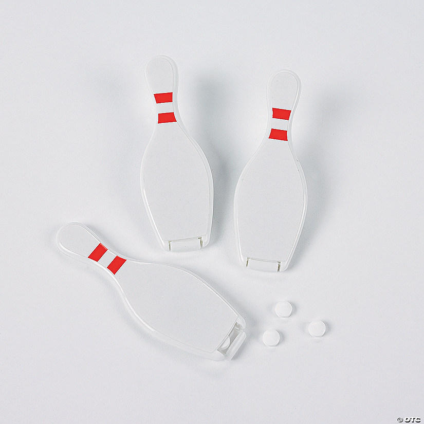 Bowling Pin-Shaped Containers with Mints - Discontinued