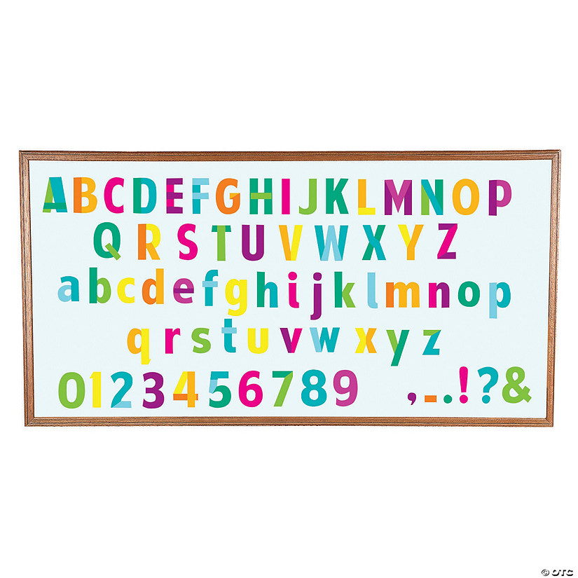 Bright Classroom Bulletin Board Letters & Numbers - 228 Pc. | Oriental ...