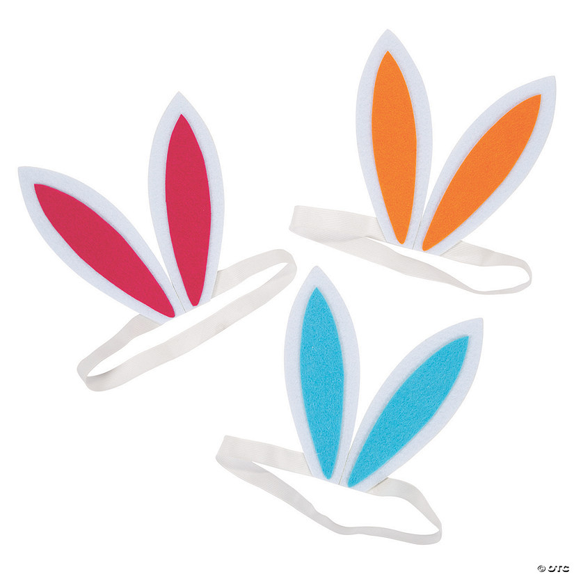 Bright Easter Bunny Ears - 12 Pc. - Discontinued