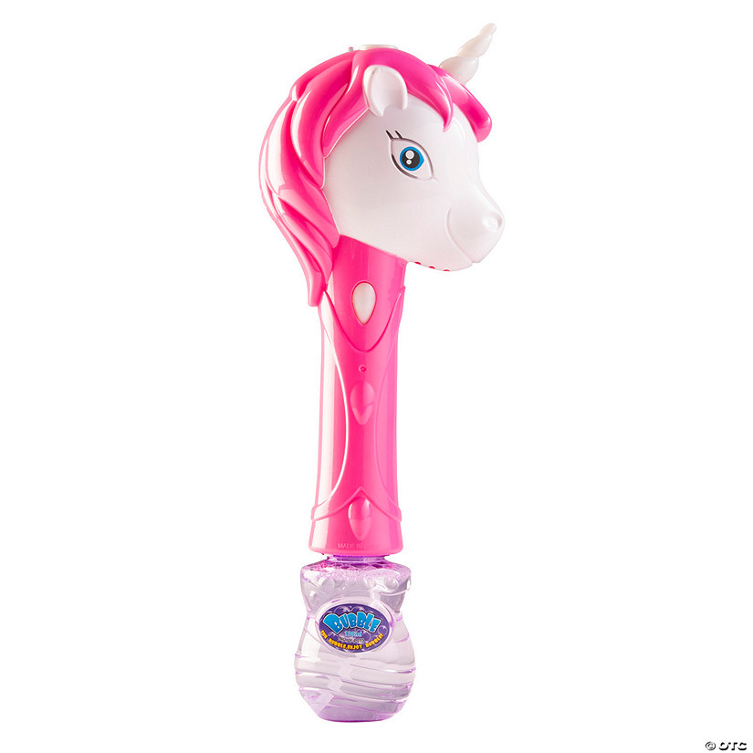 Bubble On! Plastic LED Unicorn Bubble Wands - 6 Pc. | Oriental Trading