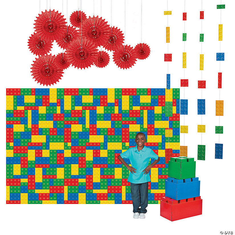 Building Block Party Decorating Kit - 20 Pc.