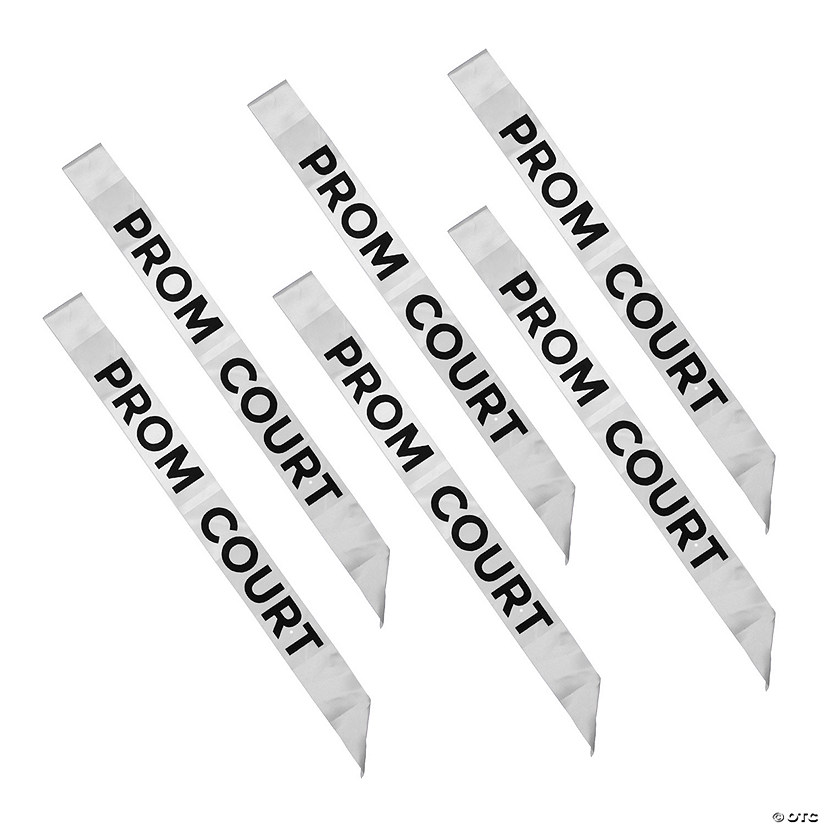 Bulk 12 Pc. Prom Court Sashes | Oriental Trading