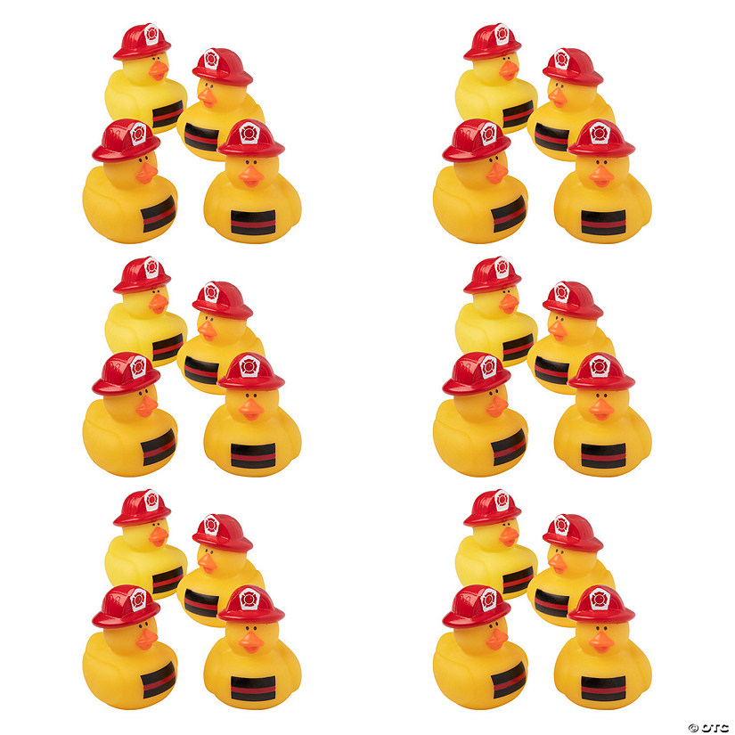 Bulk 120 Pc. Thin Red Line Rubber Ducks | Oriental Trading