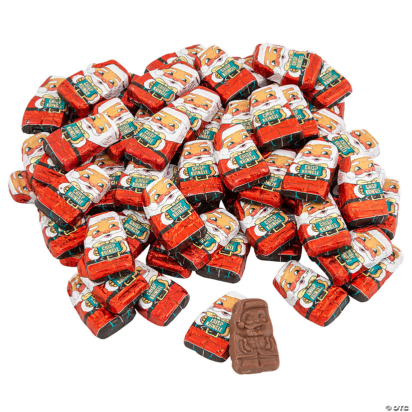 Bulk 1368 Pc. Mini Chocolate Santa Crisps