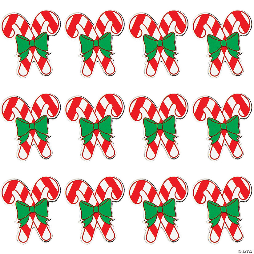 Bulk 144 Pc. Christmas Candy Cane Pins | Oriental Trading