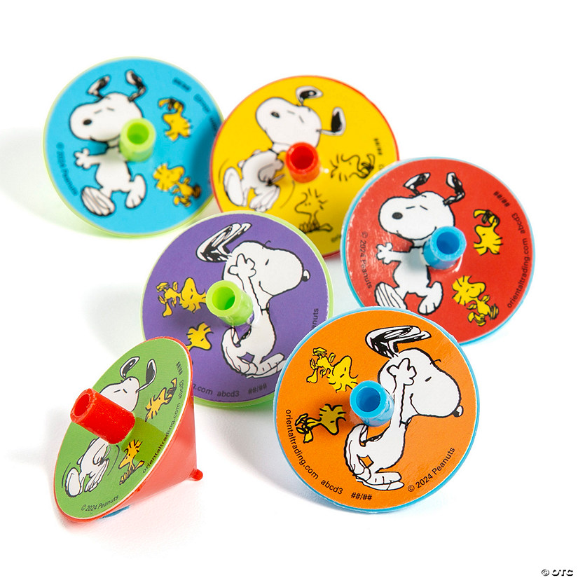 Bulk 144 Pc. Mini Peanuts® Snoopy Spin Tops | Oriental Trading