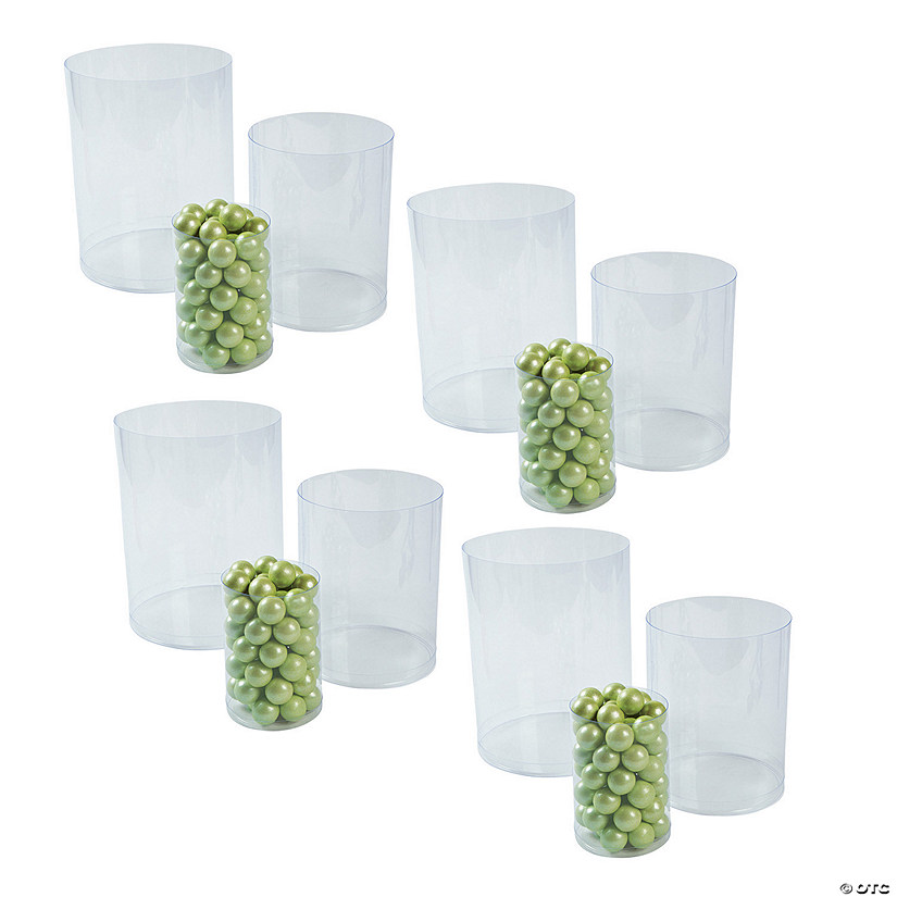 Bulk 24 Pc. Clear Candy Buffet Cylinders | Oriental Trading