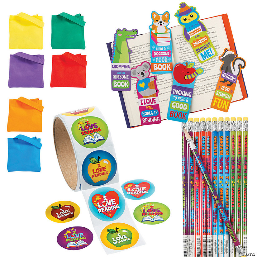 Bulk 244 Pc. Reading Reward Value Handout Kit for 48