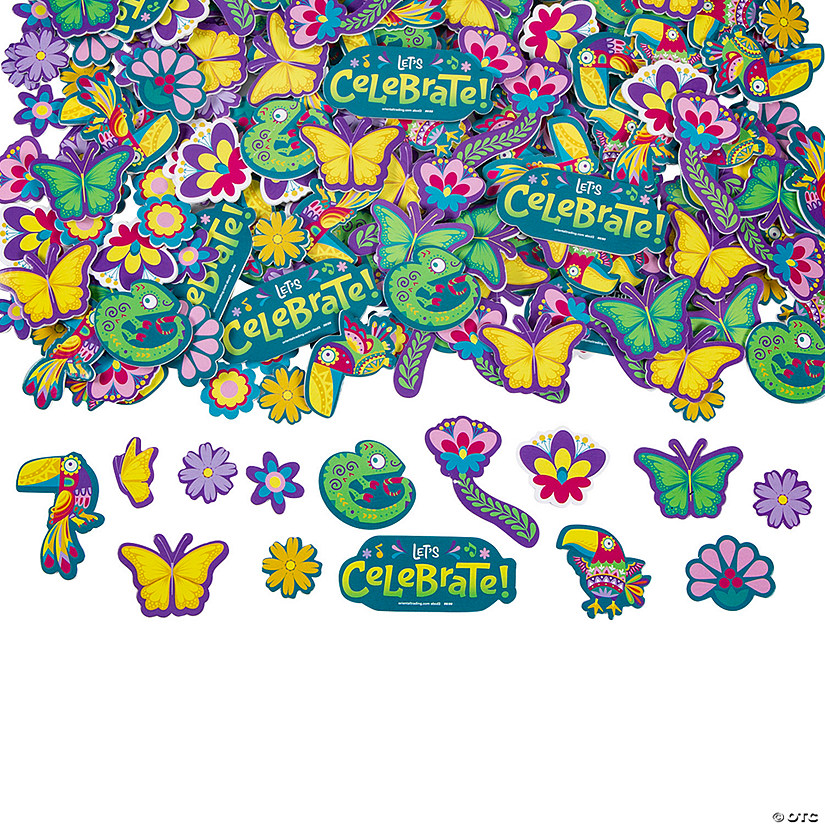 Bulk 300 Pc. Enchanted Fiesta Self-Adhesive Shapes | Oriental Trading