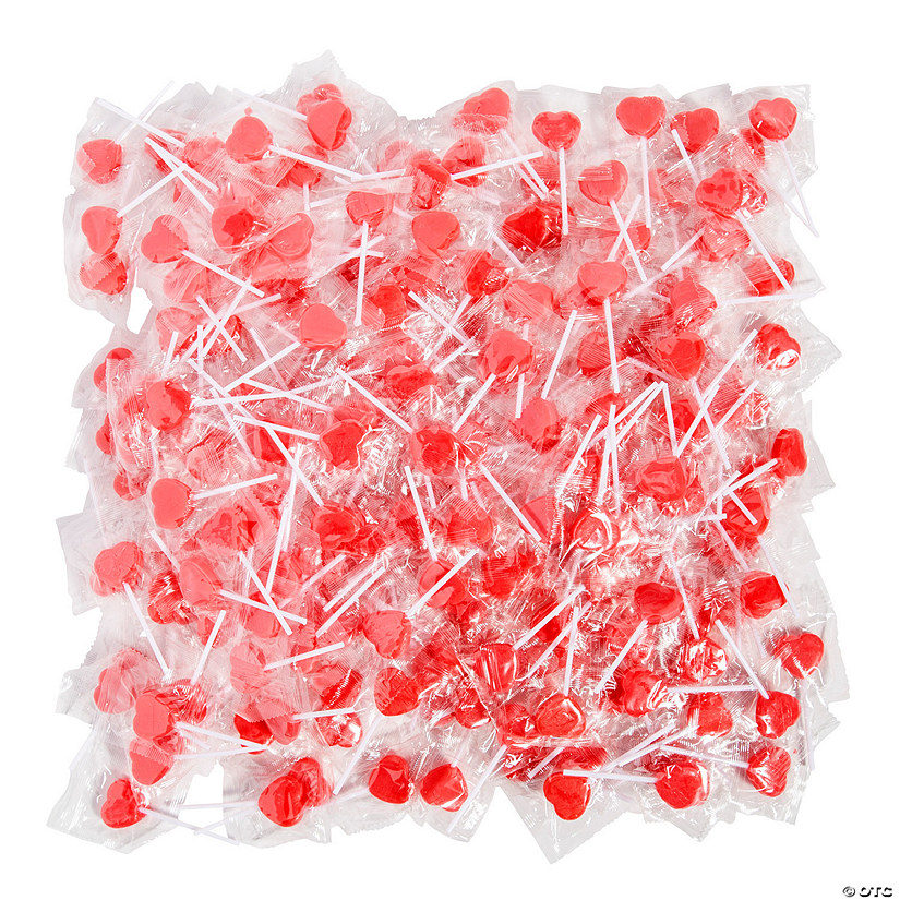 Bulk 320 Pc. Mini Heart Lollipops