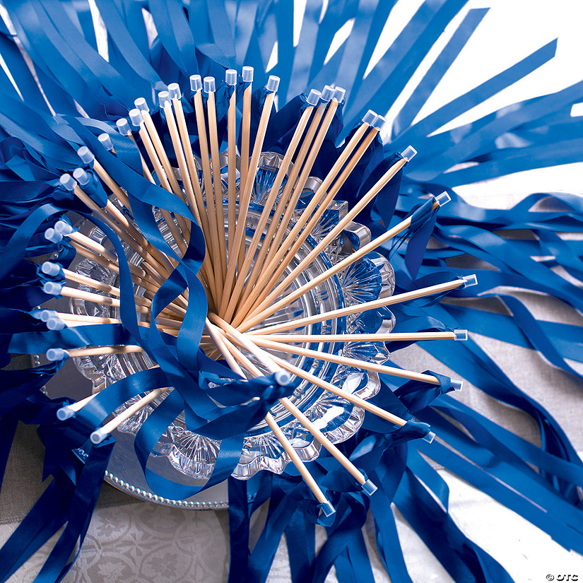 Bulk 48 Pc. Blue Ribbon Wands | Oriental Trading