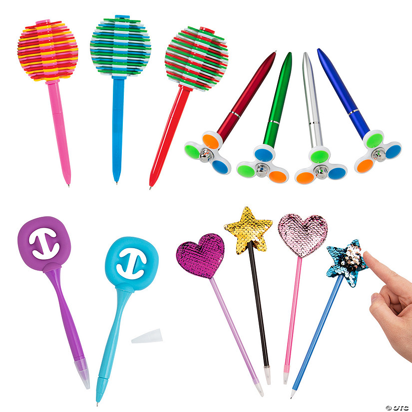 Bulk 48 Pc. Fidget Pen Assortment