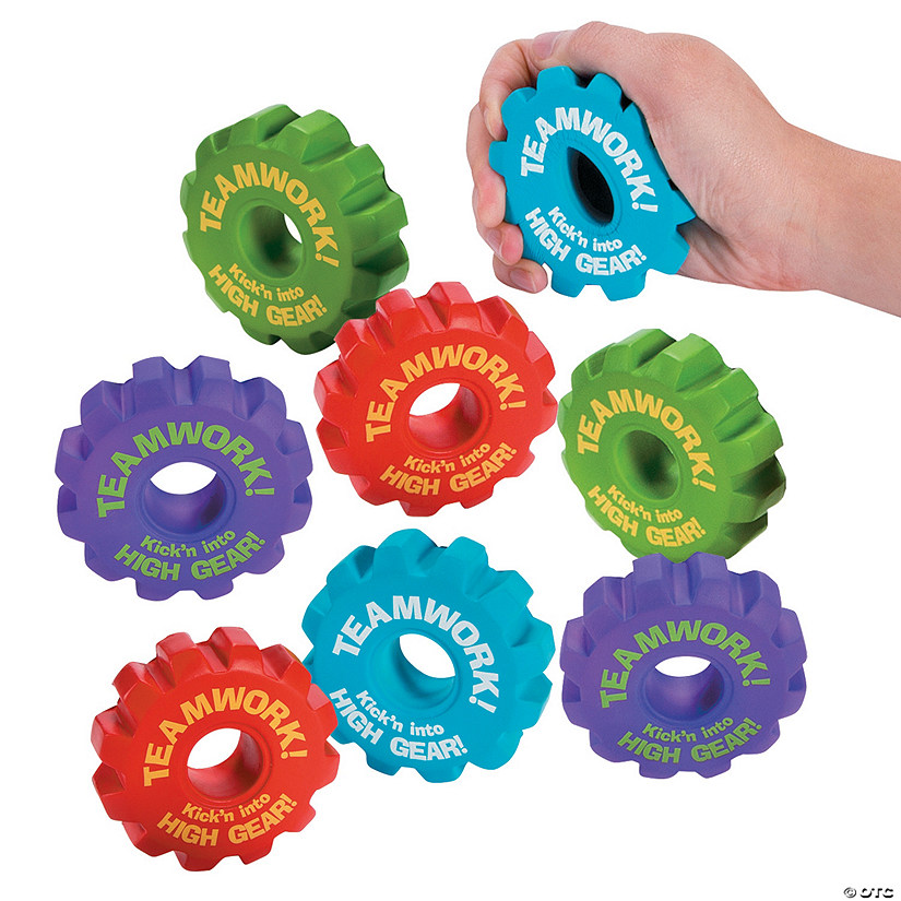 Bulk 48 Pc. Gears Stress Toys | Oriental Trading