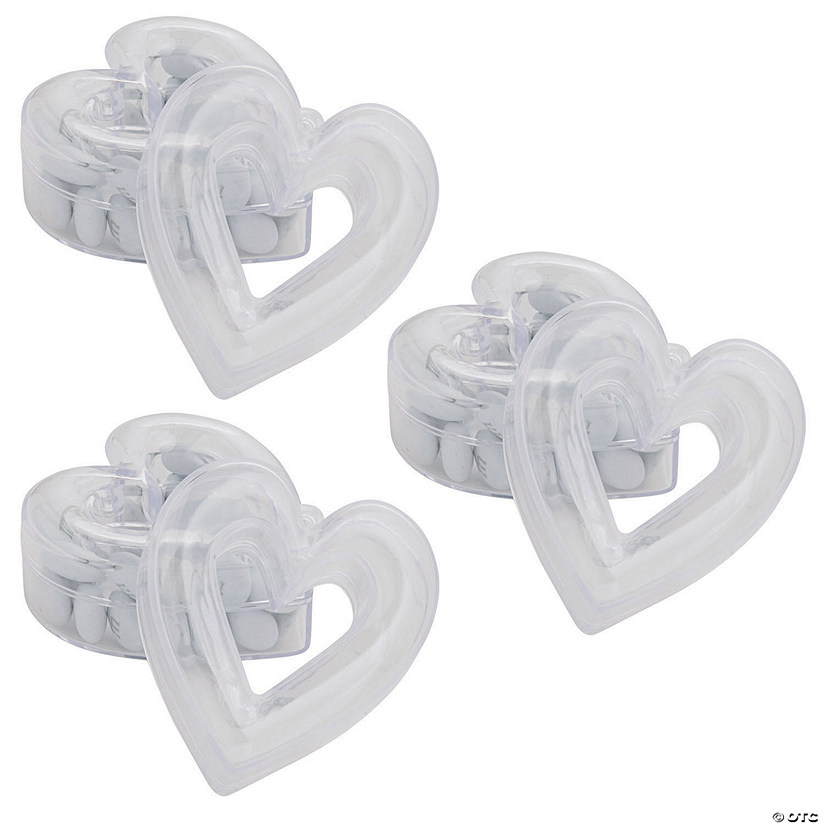 Bulk 48 Pc. Heart-Shaped Favor Containers | Oriental Trading
