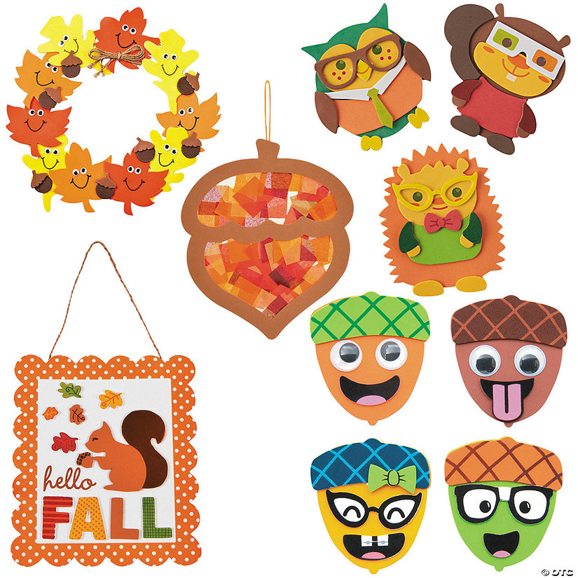 Bulk 60 Pc. All About Acorns Craft Kit Assortment