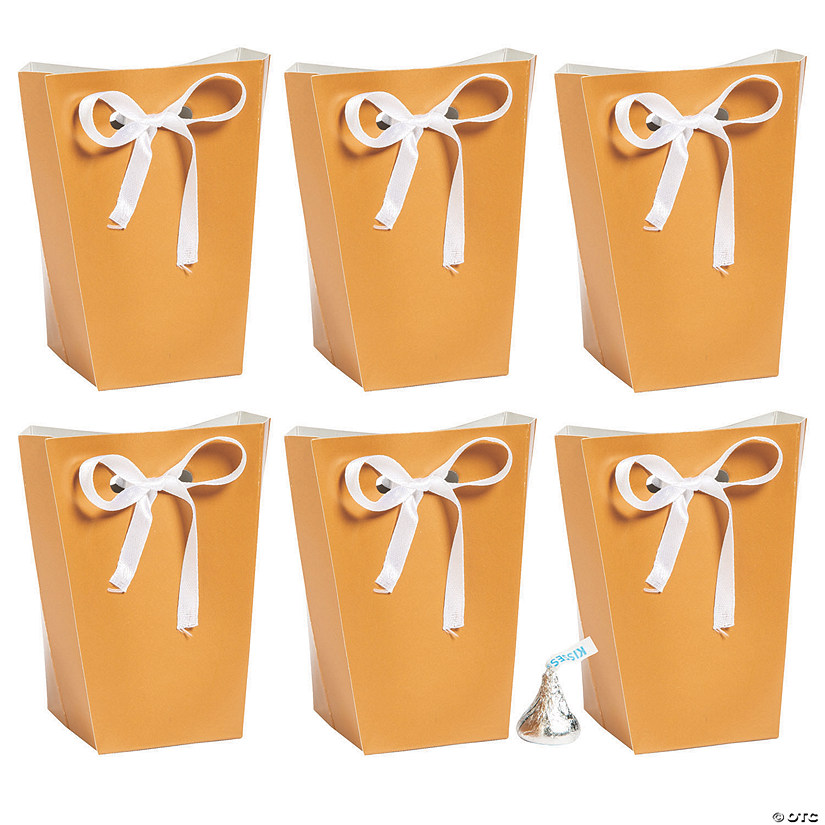Bulk 96 Pc. Small Copper Favor Boxes with Ribbon | Oriental Trading