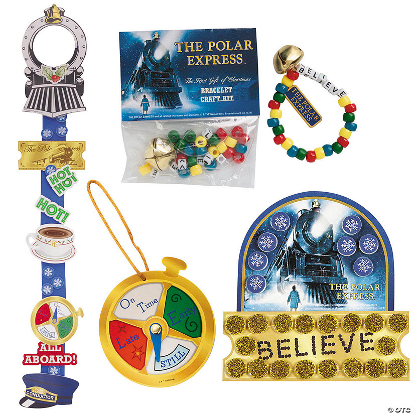 Bulk The Polar Express™ Craft Kit Activity Assortment - Makes 48