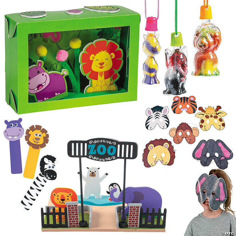 Bulk Zoo Day Craft Kit - Makes 72