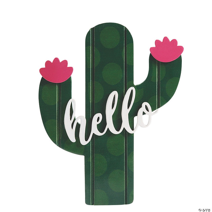Cactus Welcome Sign | Oriental Trading