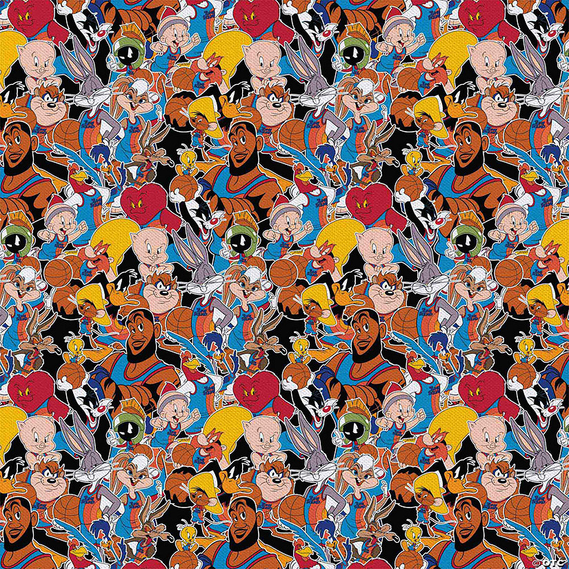 Camelot Cotton Fabrics Space Jam Precut 2yd Sticker Stack | Oriental ...