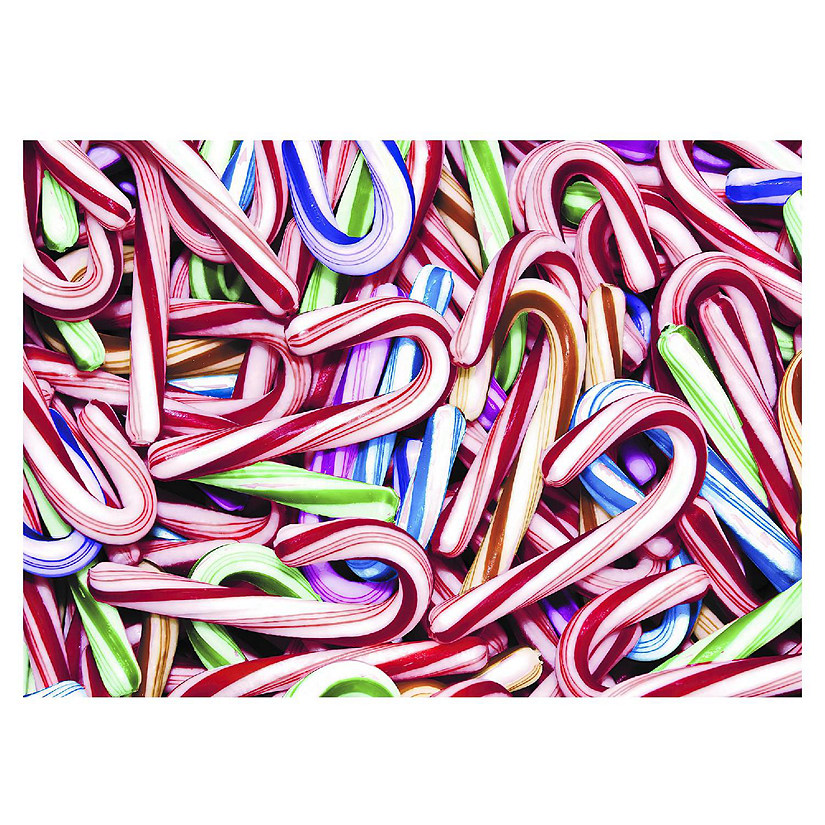 Candy Cane Collage 1000 Piece Jigsaw Puzzle | Oriental Trading