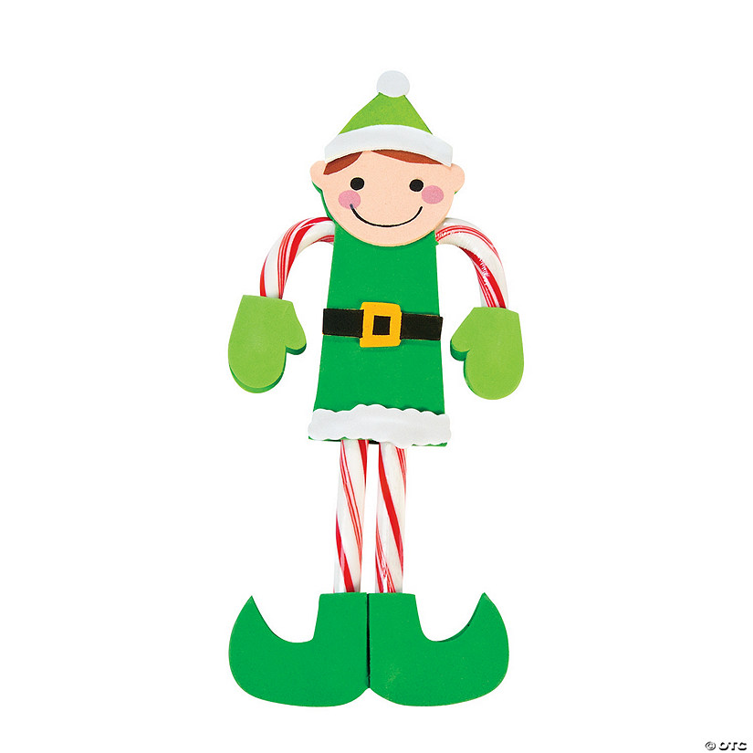 Candy Cane Elf Craft Kit - Makes 12