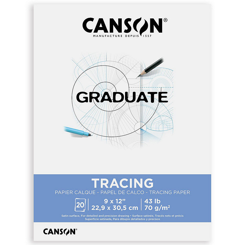 Canson Graduate Series Tracing Pad 9"X12"-20 Sheets | Oriental Trading