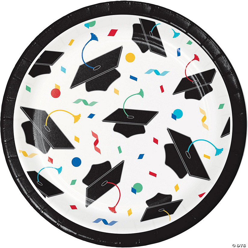 Cap Toss Graduation Dessert Plates, 24 ct | Oriental Trading