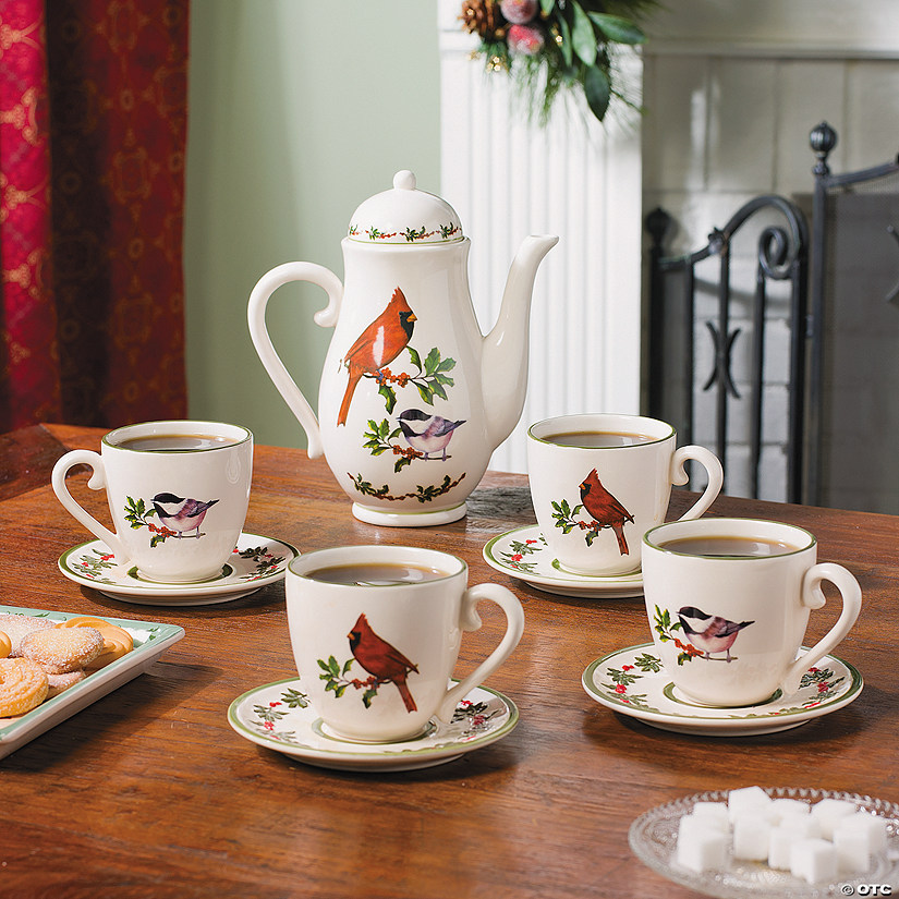 Cardinal Chickadee Tea Set - Discontinued