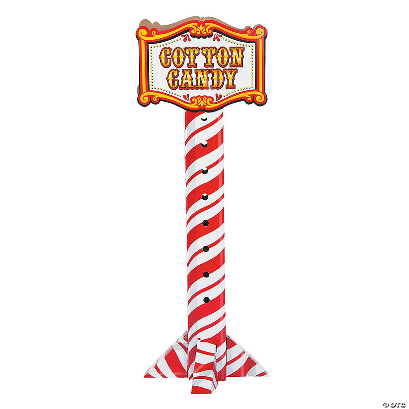 Carnival Cotton Candy Post Cardboard Stand-Up - Discontinued