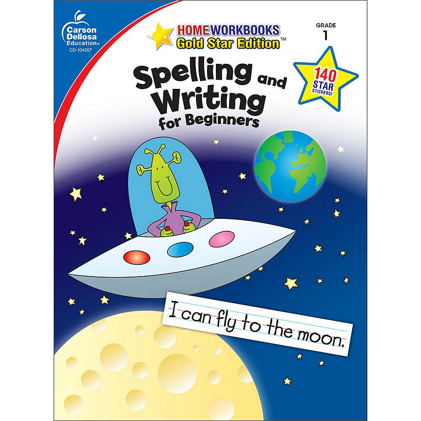 Carson Dellosa Education Spelling and Writing for Beginners Workbook