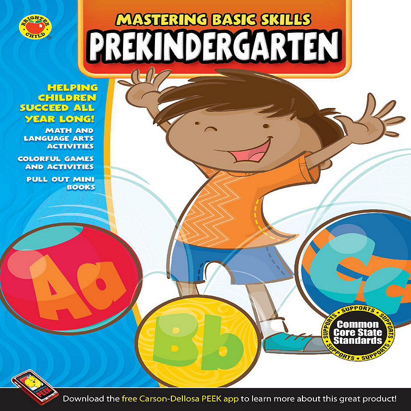 Carson Dellosa Mastering Basic Skills Prekindergarten Workbook