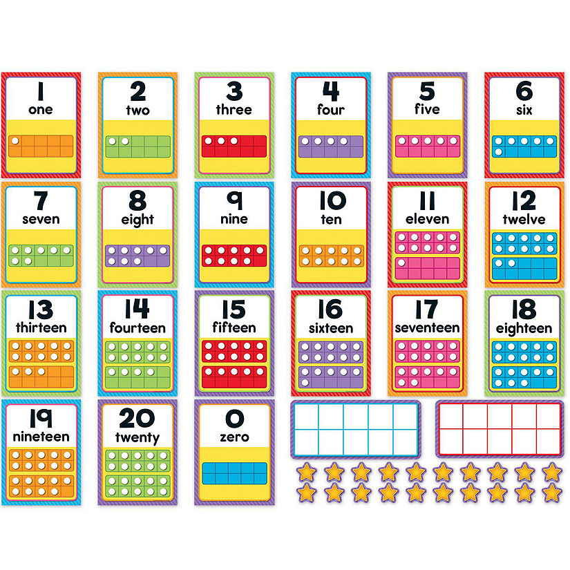 Carson Dellosa Numbers 0-20 Bulletin Board Set