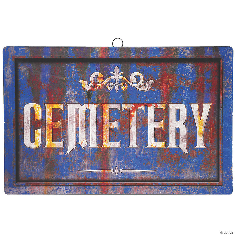 Cemetery Sign Halloween Decoration | Oriental Trading