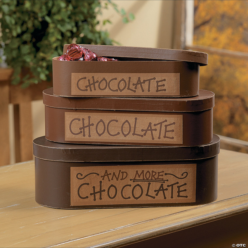 “Chocolate” Stacking Boxes - Discontinued