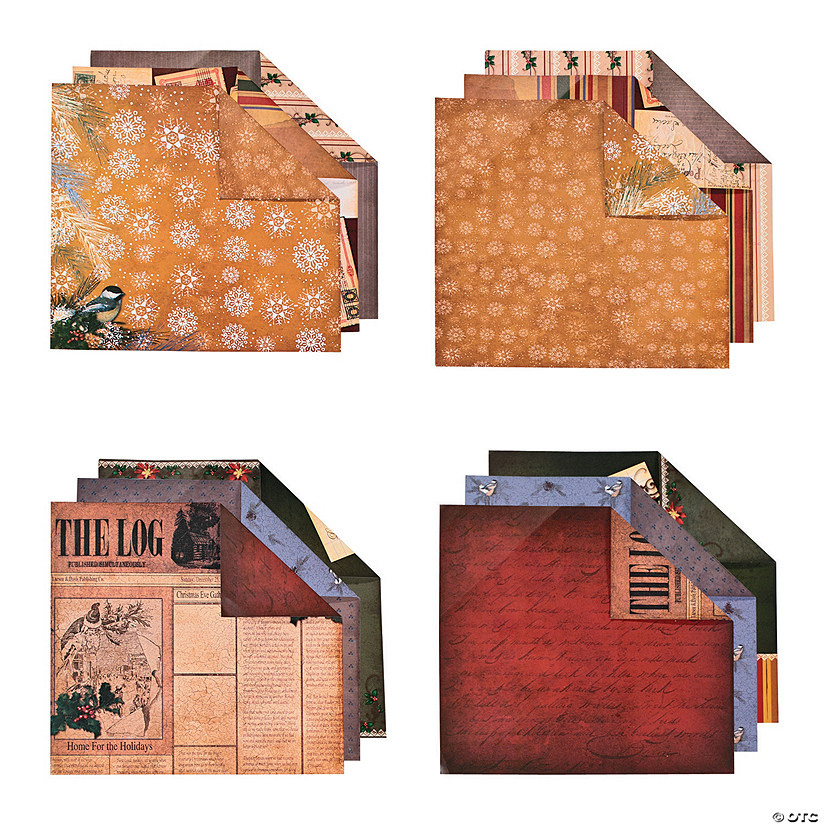 Christmas Cabin Scrapbook Paper Kit - Discontinued