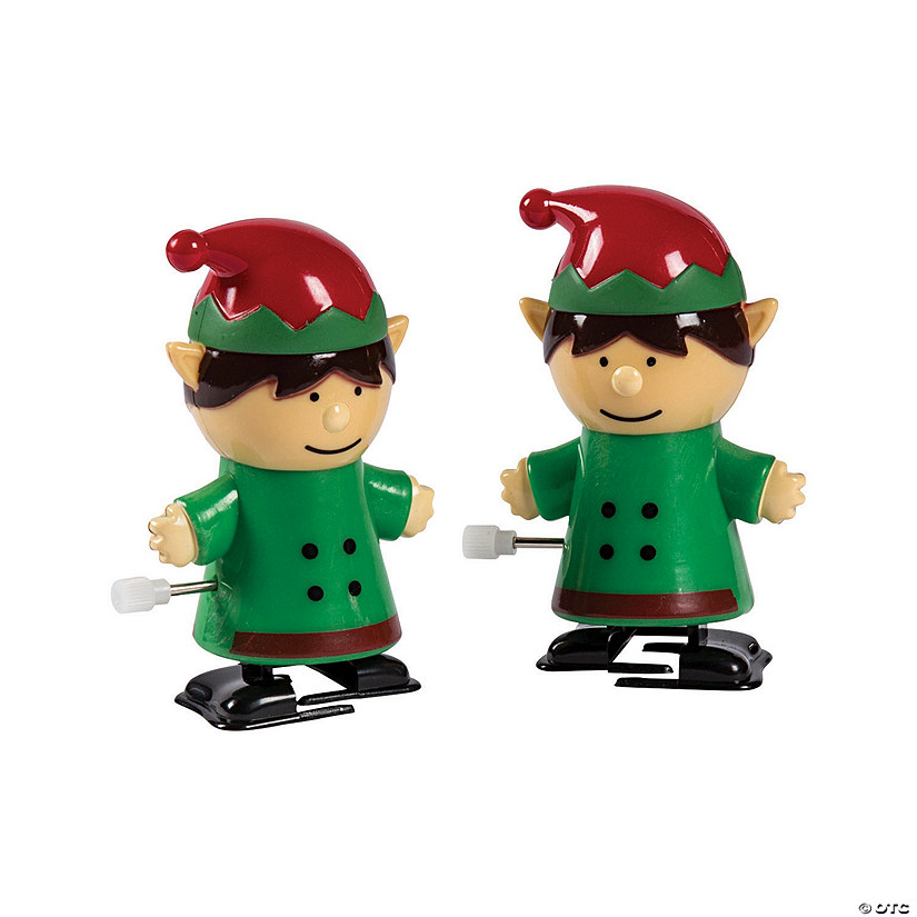 Christmas Elf Wind-Up Characters - 12 Pc. - Discontinued