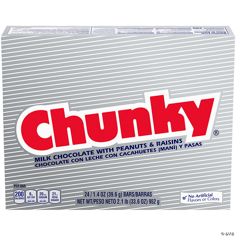 Chunky Full Size Bars, 1.4 oz, 24 Count | Oriental Trading