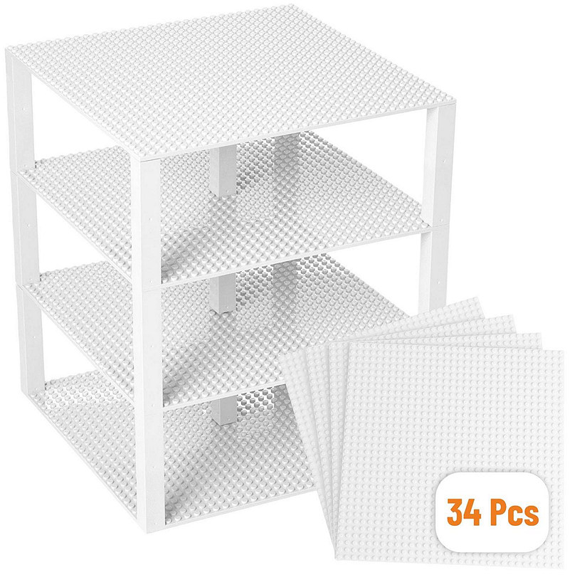 Classic Stackable Baseplates, Building Bricks For Towers, Shelves ...