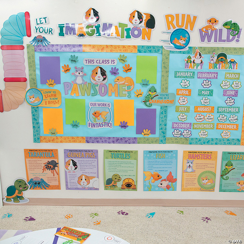 Classroom Pets Pawsome Classroom Decorating Kit - 195 Pc. | Oriental ...