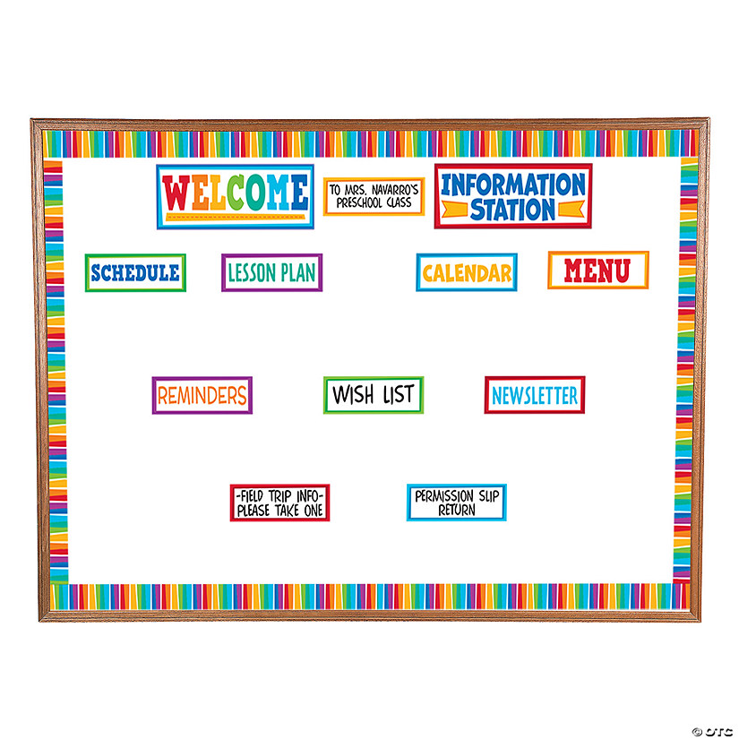 Classroom Welcome Bulletin Board Set - 36 Pc. | Oriental Trading