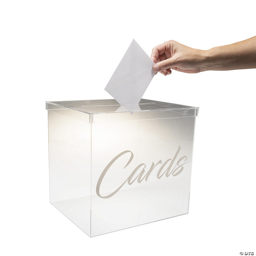 Clear Acrylic Card Box - Discontinued