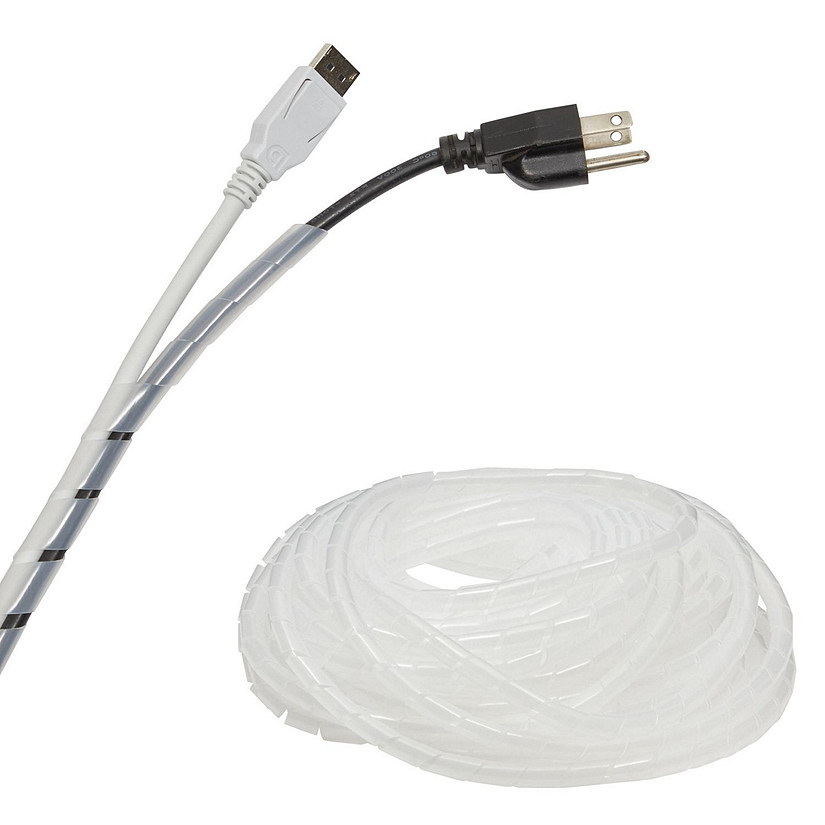 Clear Spiral Cable Wrap for Cables, Expandable Wire Organizer (20 ...