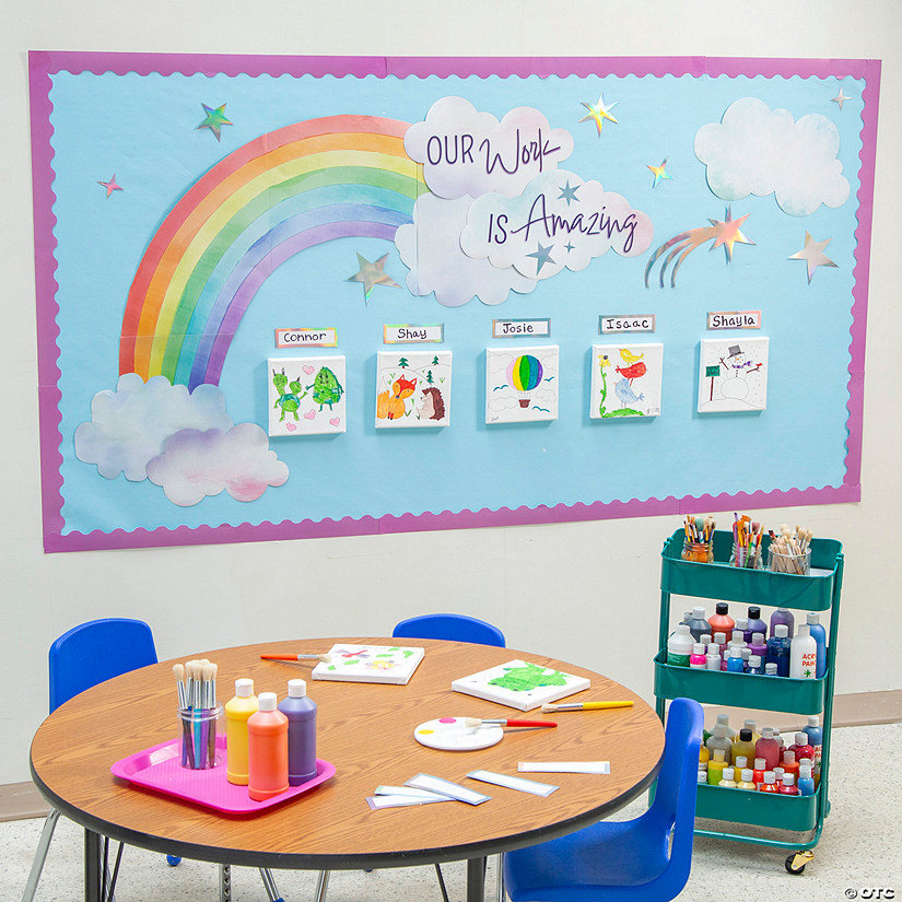 Cloud 9 Wow Work Wall Classroom Bulletin Board Set - 49 Pc. | Oriental ...