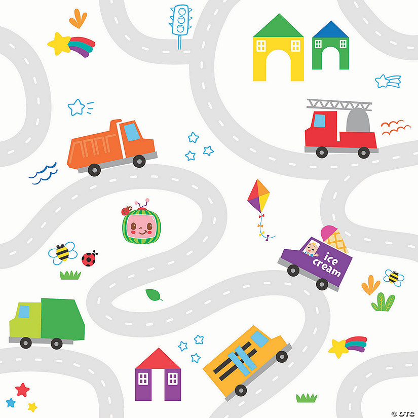 CoComelon Road Map Peel & Stick Wallpaper