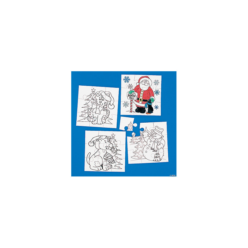 Color Your Own Christmas Puzzles - Discontinued