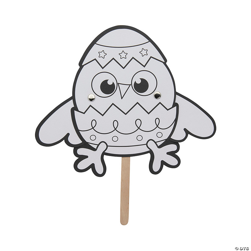 Color Your Own Flapping Easter Chick Craft Kit – Makes 12 - Discontinued